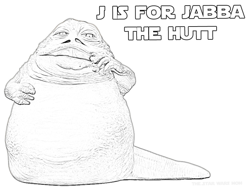 Should You Color Jabba the Hutt - The Star Wars Mom – Parties, Recipes ...