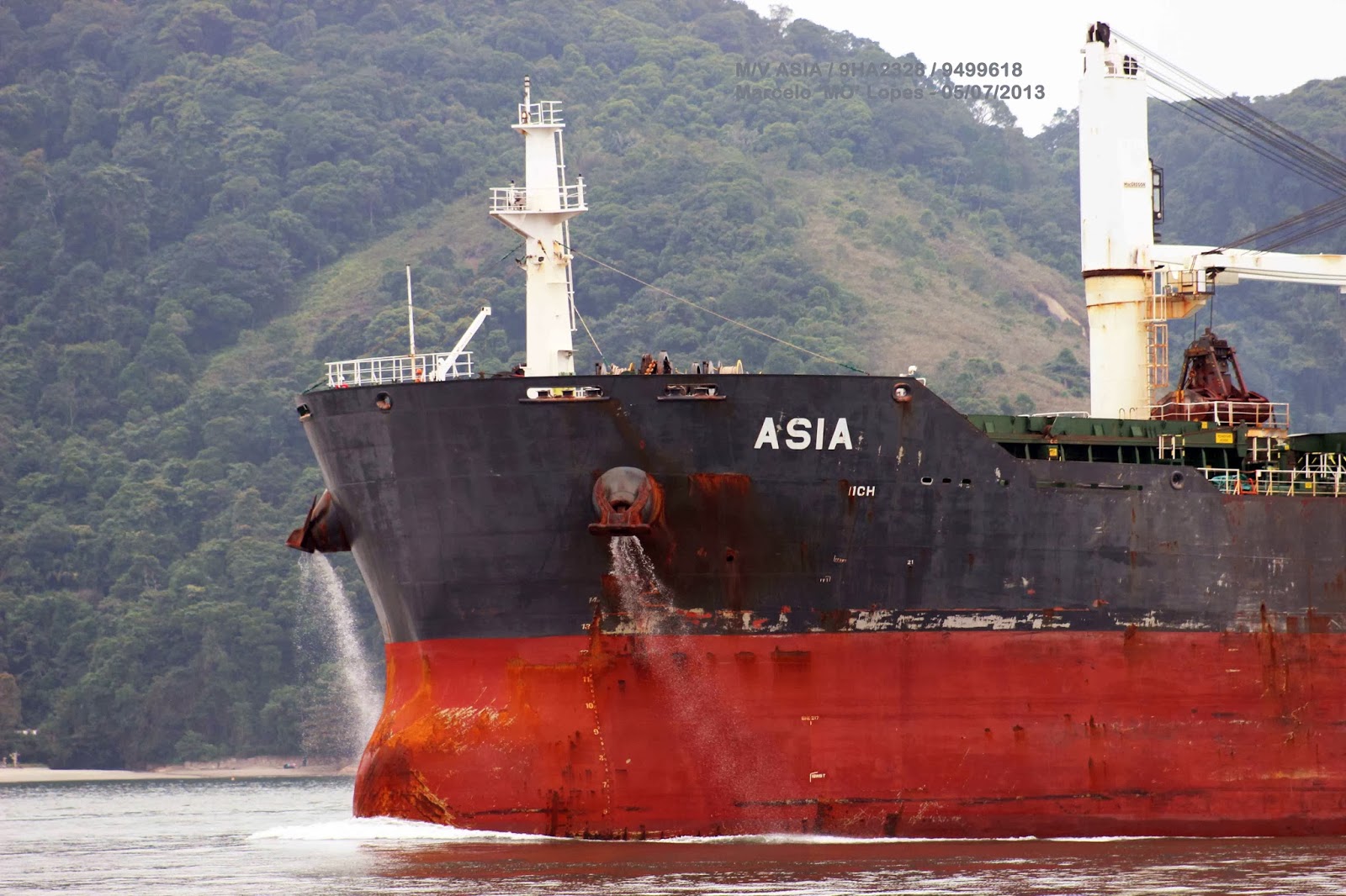 Santos Shiplovers: M/V Asia / 9HA2328 - Turnaround em embarque de ...