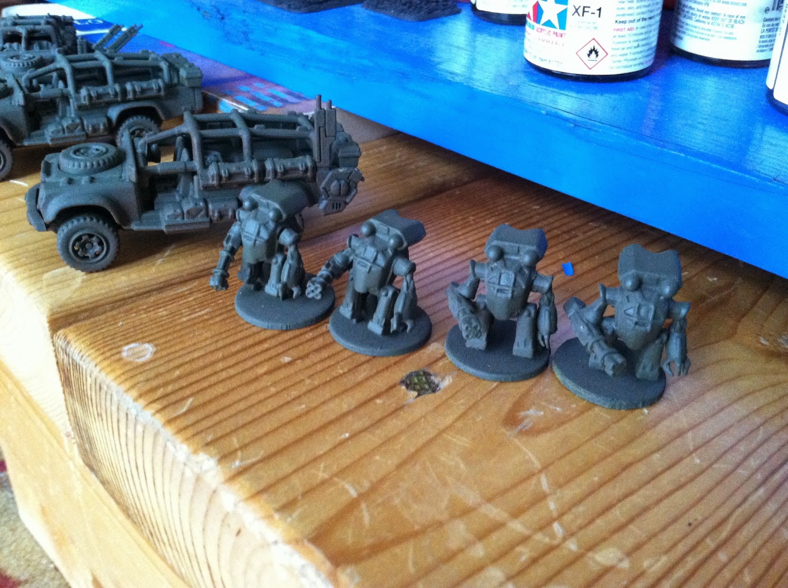 The WarPig: Gruntz 15mm: Powered Armor and Terran Alliance combat bots
