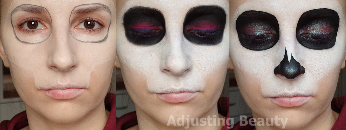 Pretty Skeleton Eye Makeup