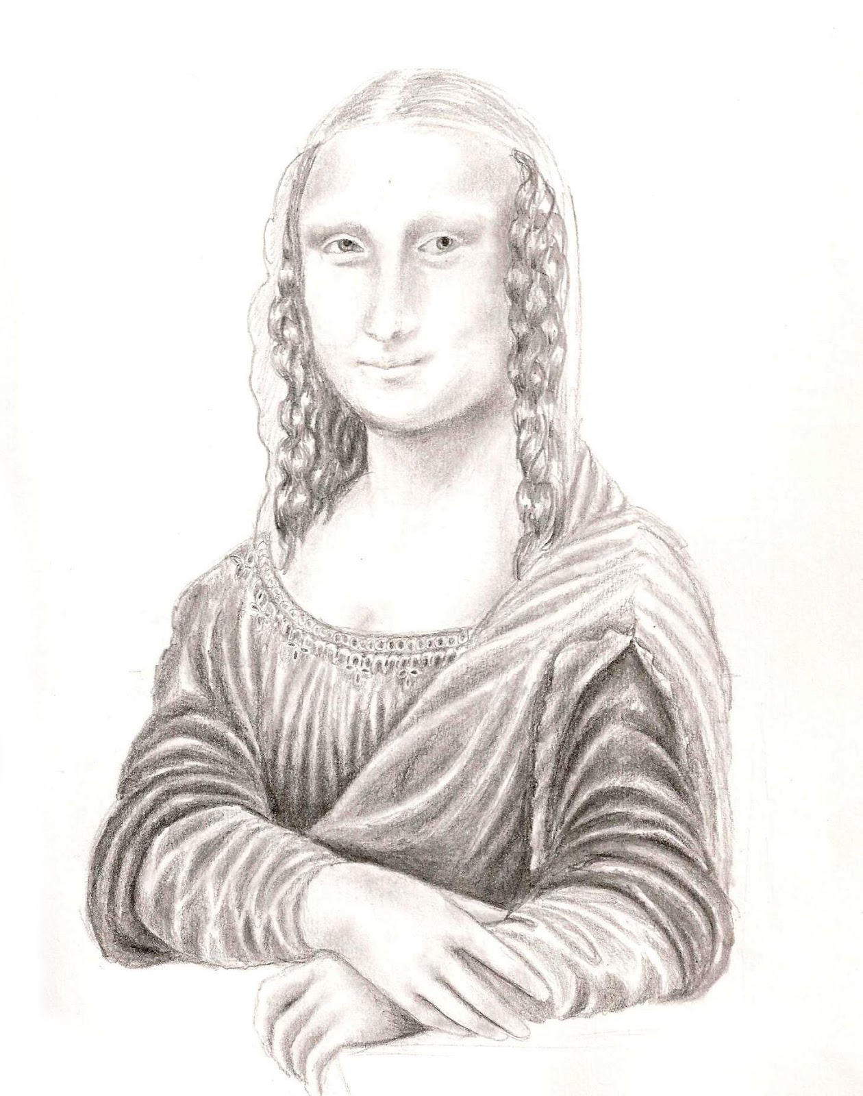 Random Petals : Mona Lisa drawing
