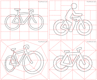 Four grid: Free printable Cycle grid line drawing worksheet/activity ...