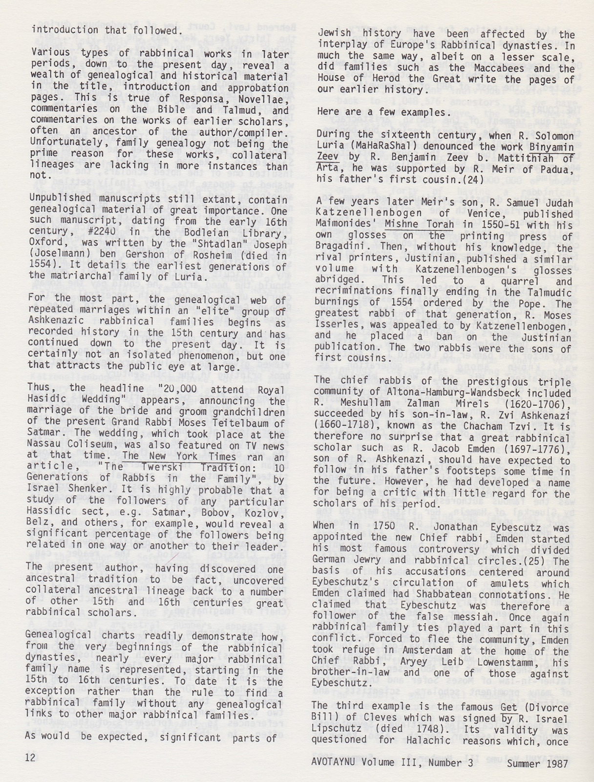 Neil Rosenstein: JRP-Poland Database and Rabbinic Data Merging