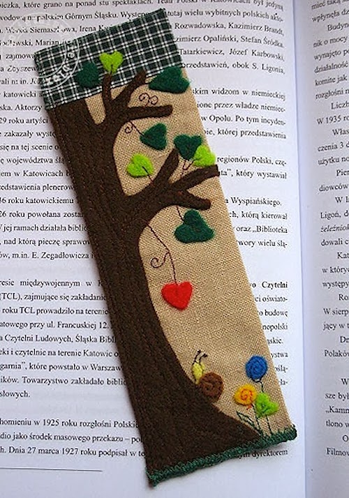 Mirage Bookmark: Sewn Tree Bookmarks