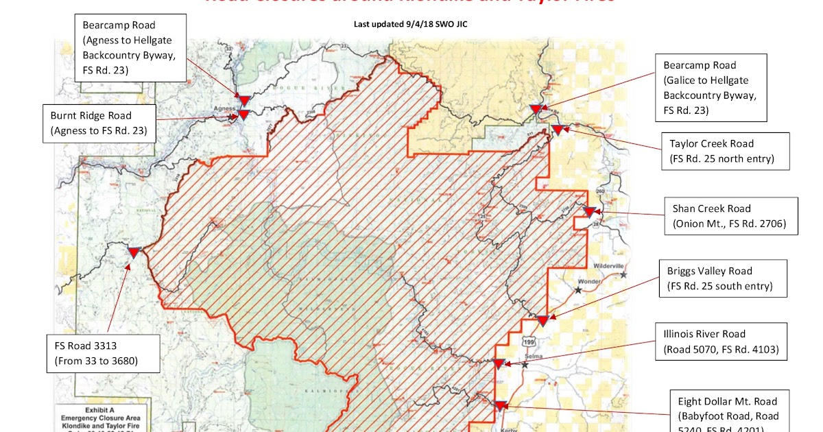 Southwest Oregon Joint Information Center: Current Closures