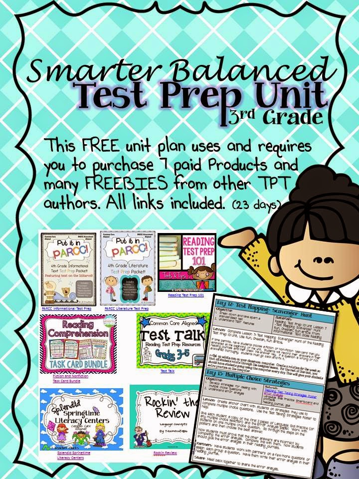 3 Teacher Chicks: Test Prep Resources for Smarter Balanced and PARCC