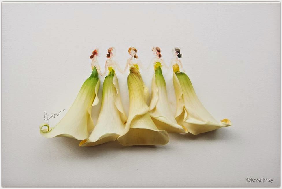 Dressed in Flower Petals by Lim Zhi Wei