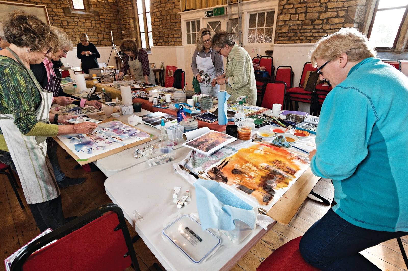 Robert Dutton Artist: Derwent 'Inktense' workshop - a real hit with ...