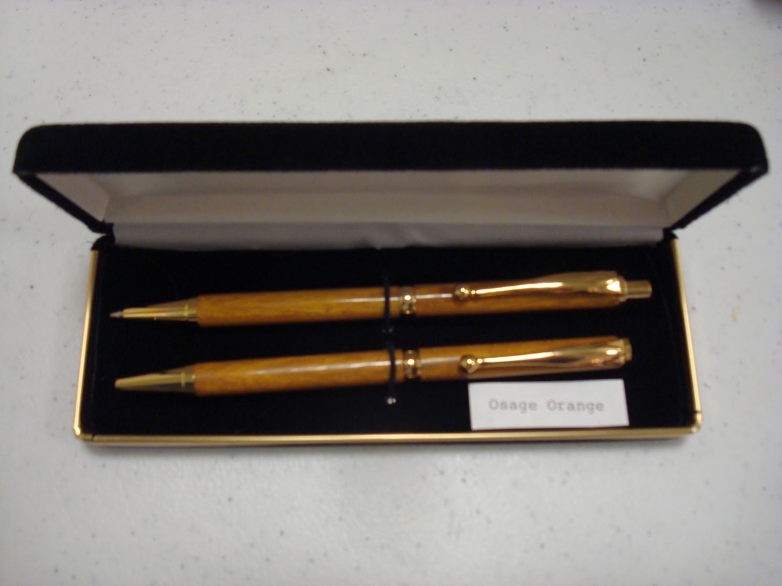 I C Church Auction 2011 Handmade Wooden Pen And Pencil Set