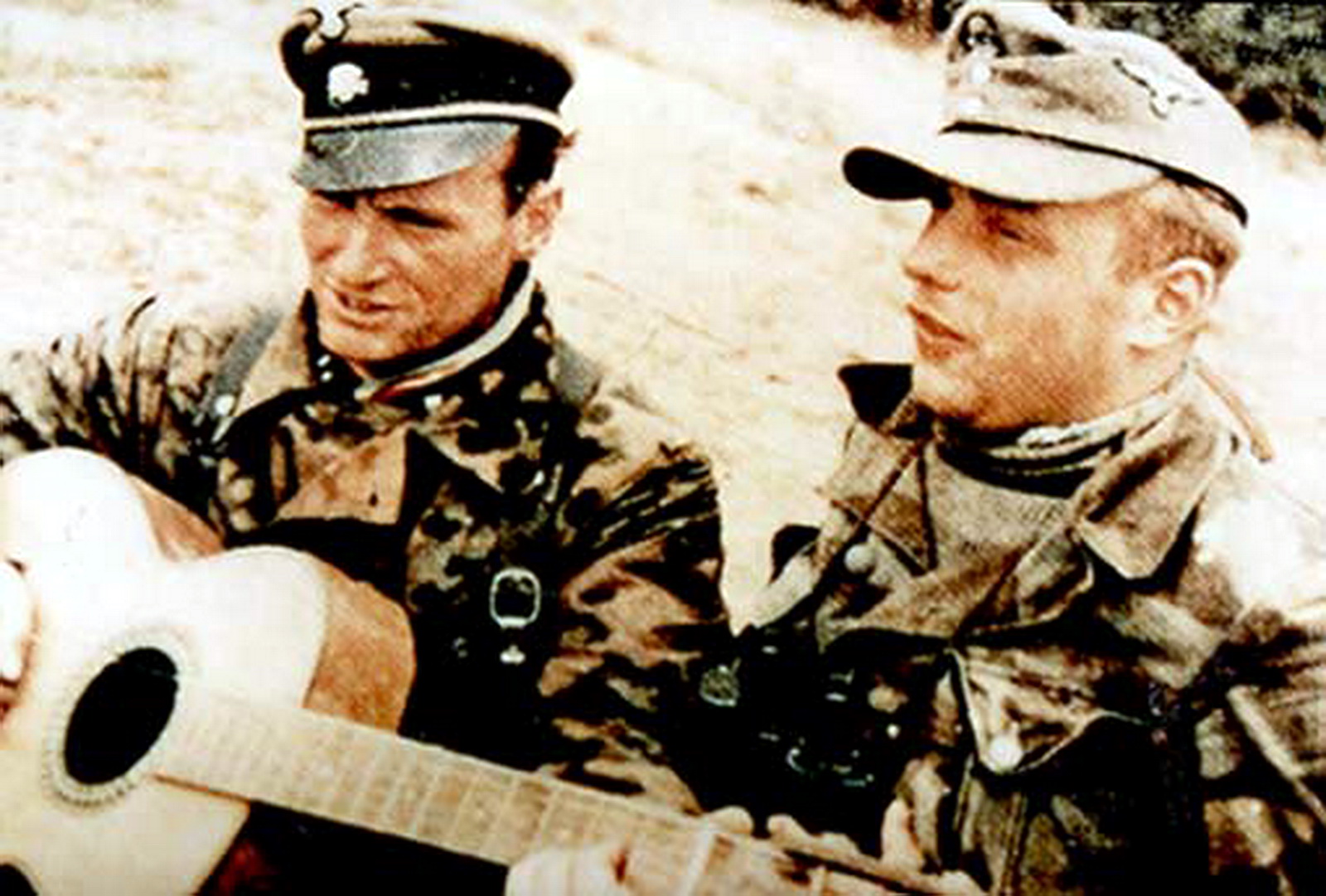 World War II in Color: SS Officers Playing Guitar and Singing during ...