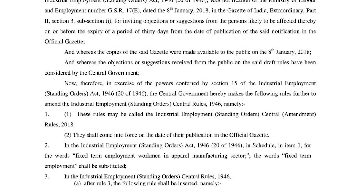 GDS Pay Commission Industrial Employment Standing Orders Central gds-pay-commission-industrial-employment-standing-orders-central