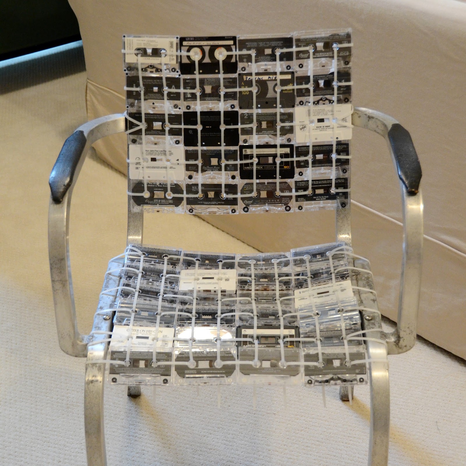 IRON & TWINE: Cassette Tape Chair