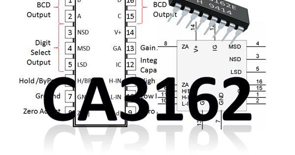IC CA3162, Perpaduan Analog To Digital Converter, Binary To BCD ...