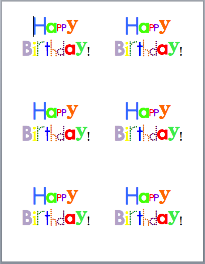 Lacy's Letters: Birthday Bags