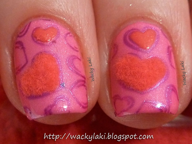 Wacky Laki: Born Pretty Store Hot Pink Flocking Powder!