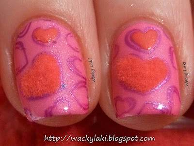 Wacky Laki: Born Pretty Store Hot Pink Flocking Powder!