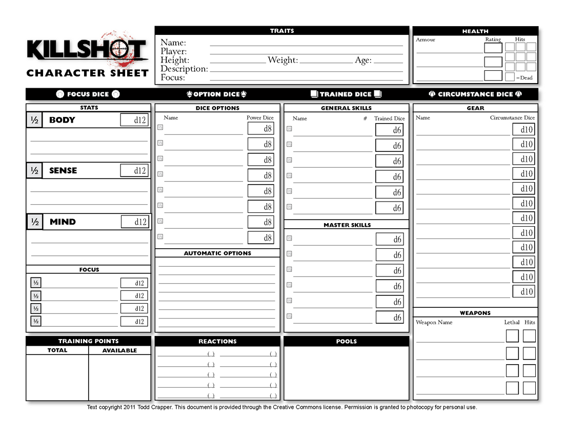 I Am The Warden!!: Keep Your Assassin Organised: The Killshot Character ...