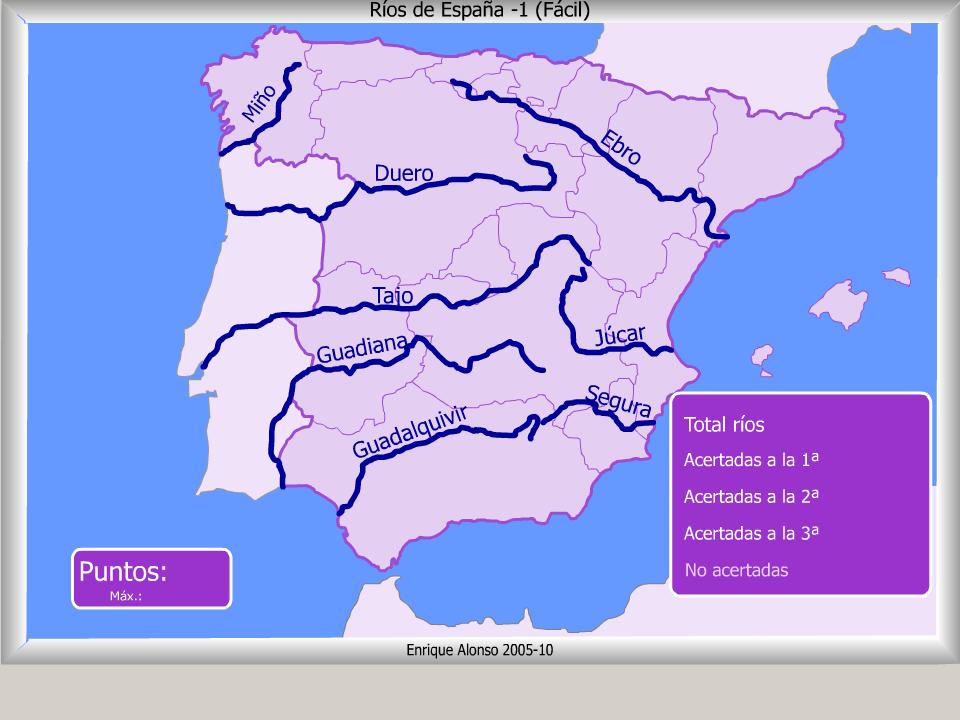 SOM ELS ALUMNES DE 6è B: JOC INTERACTIU PER APRENDRE ELS RIUS D'ESPANYA