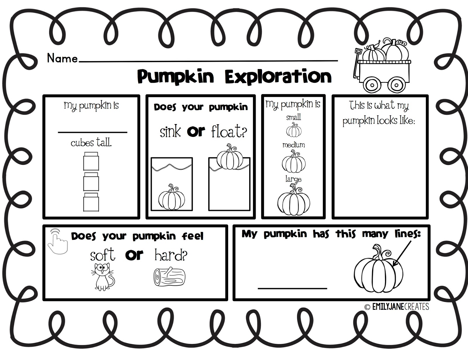 Emily Jane Creates: PUMPKIN EXPLORATION-FREEBIE