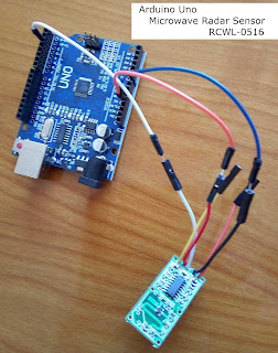 The Jeronimus.Net blog: Microwave Radar Sensor RCWL-0516 with Arduino Uno