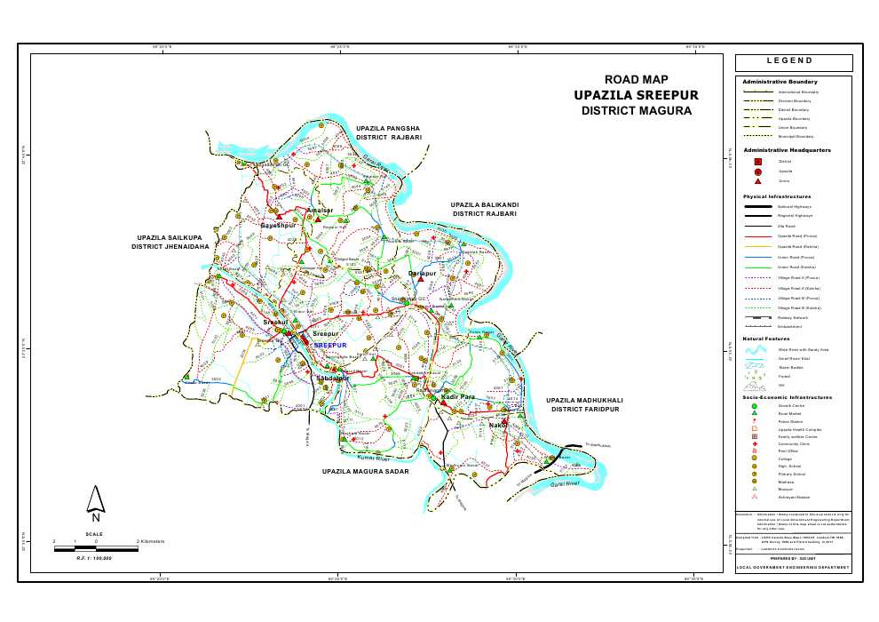 Mouza & Land Use Maps of Sreepur Upazila, Magura, Bangladesh - Tourism ...