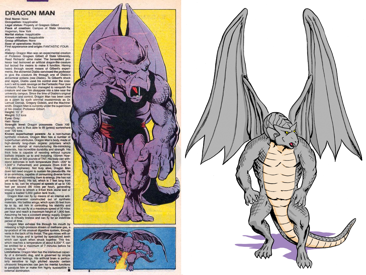 The Official Handbook to the Marvel Universe - REDUX Edition: DRAGON ...