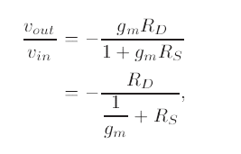 Signals and Systems: Common source Amplifier with source degeneration ...