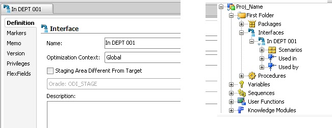 Odi Interfaces ~ Oracle Data Integrator
