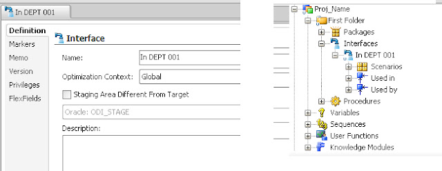 ODI Interfaces ~ Oracle Data Integrator