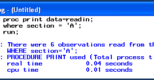 SAS : WHERE vs. IF Statements