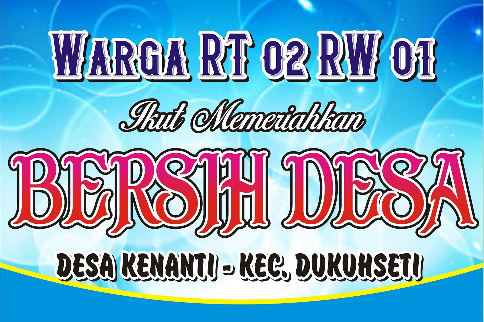 Contoh Banner Sedekah Bumi 2019 - Design Banner Pamflete