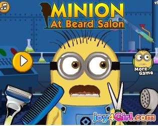 Minion At Beard Salon - Minion Loves Bananas