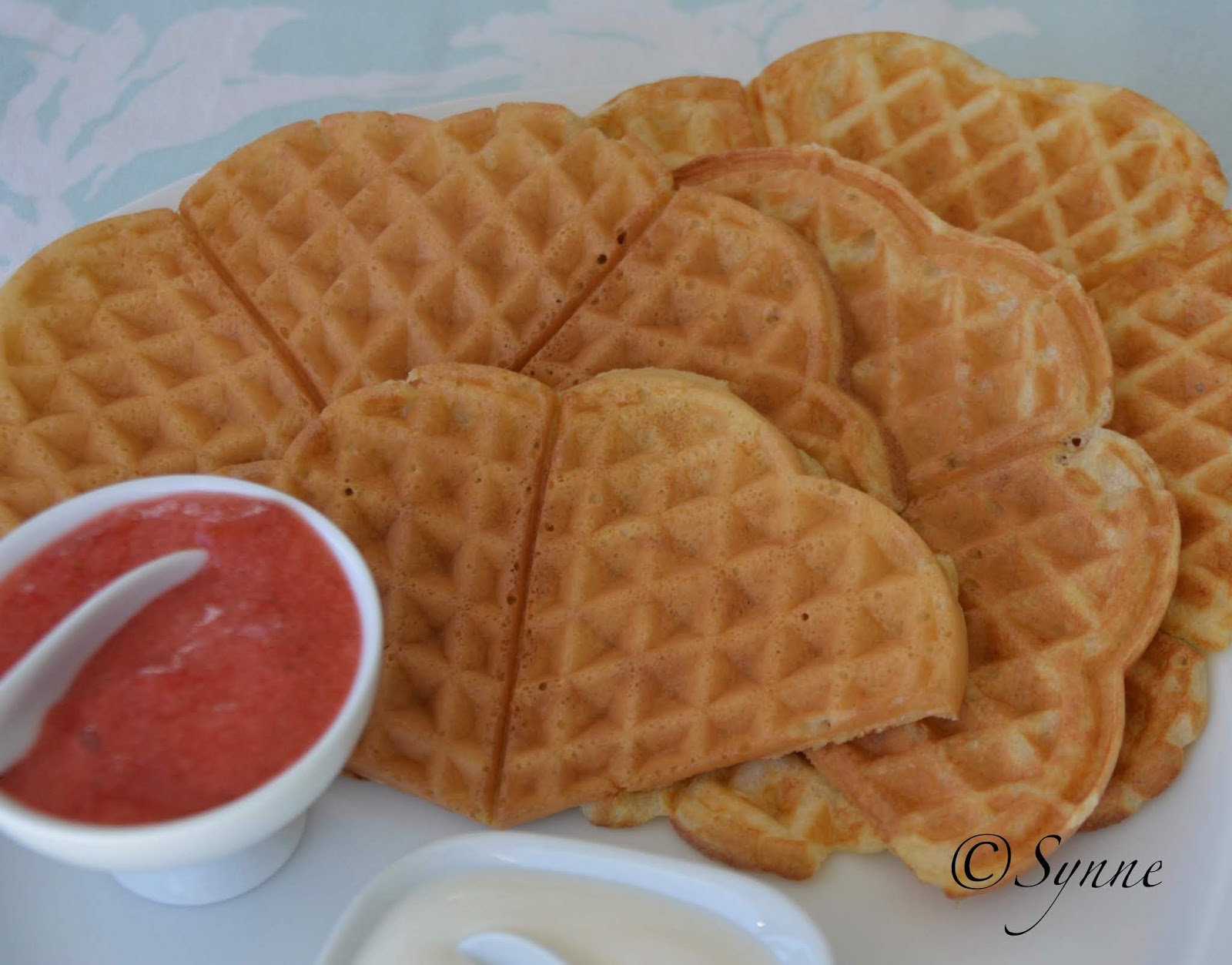 ganske enkelt: Vafler med vaniljekesam