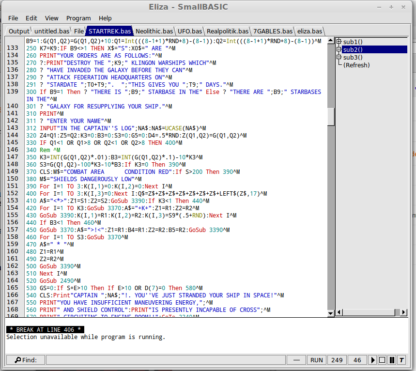 Gambas Mis Programas y el Softwarelibre: SmallBasic: un basic para window y linux