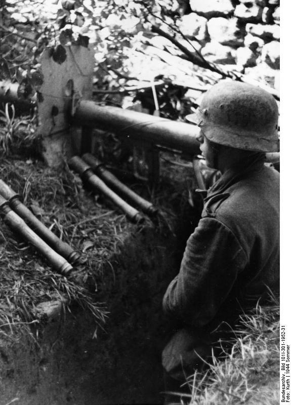World War II History: German boy- soldier with an Ofenrohr (antitank ...