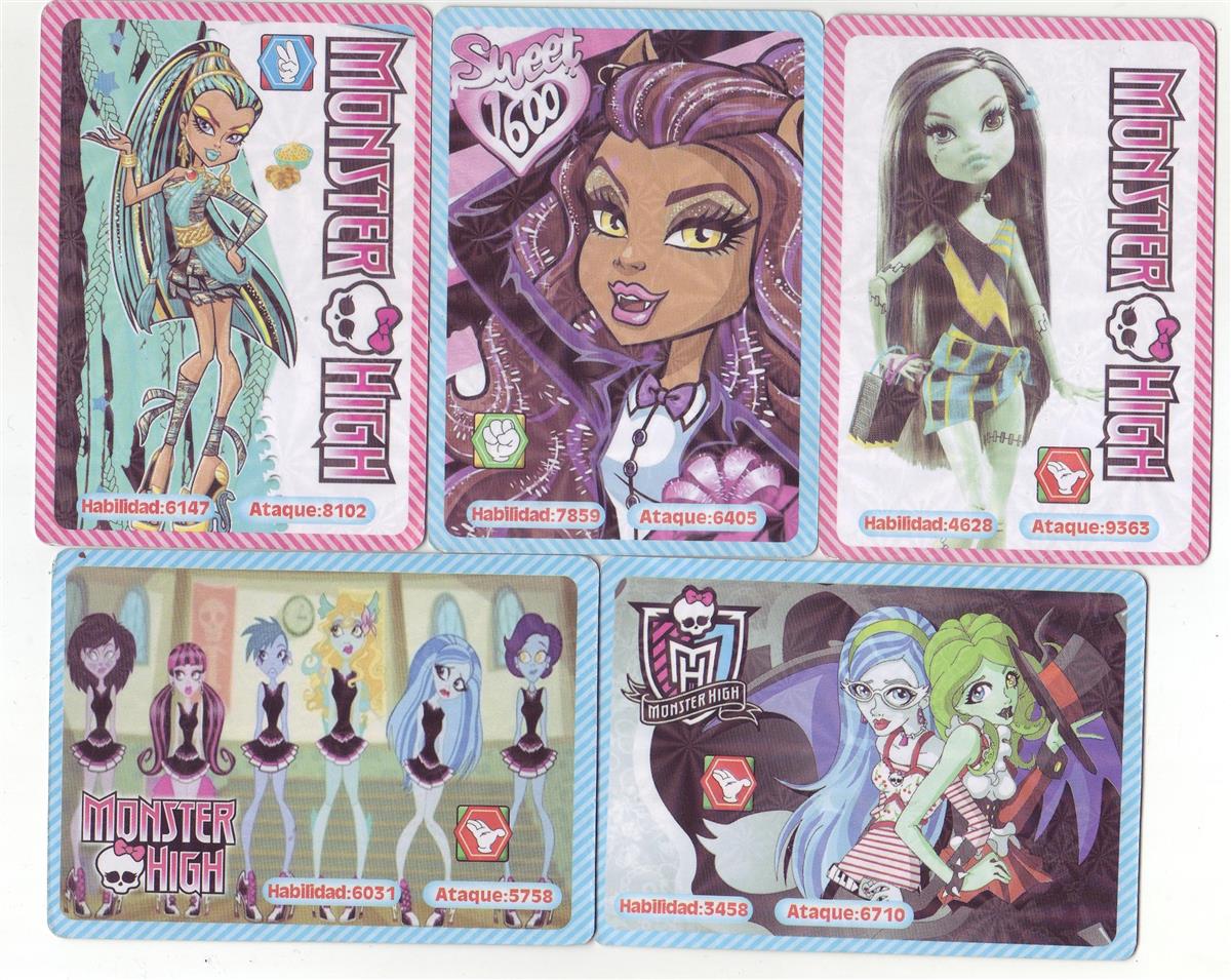 Barajas y Naipes: Monster High - cartas coleccionables