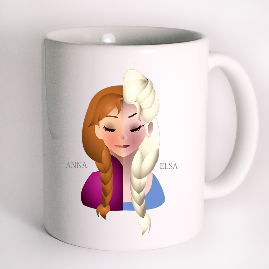 cushionidea: Disney Frozen Anna Elsa Mug Design