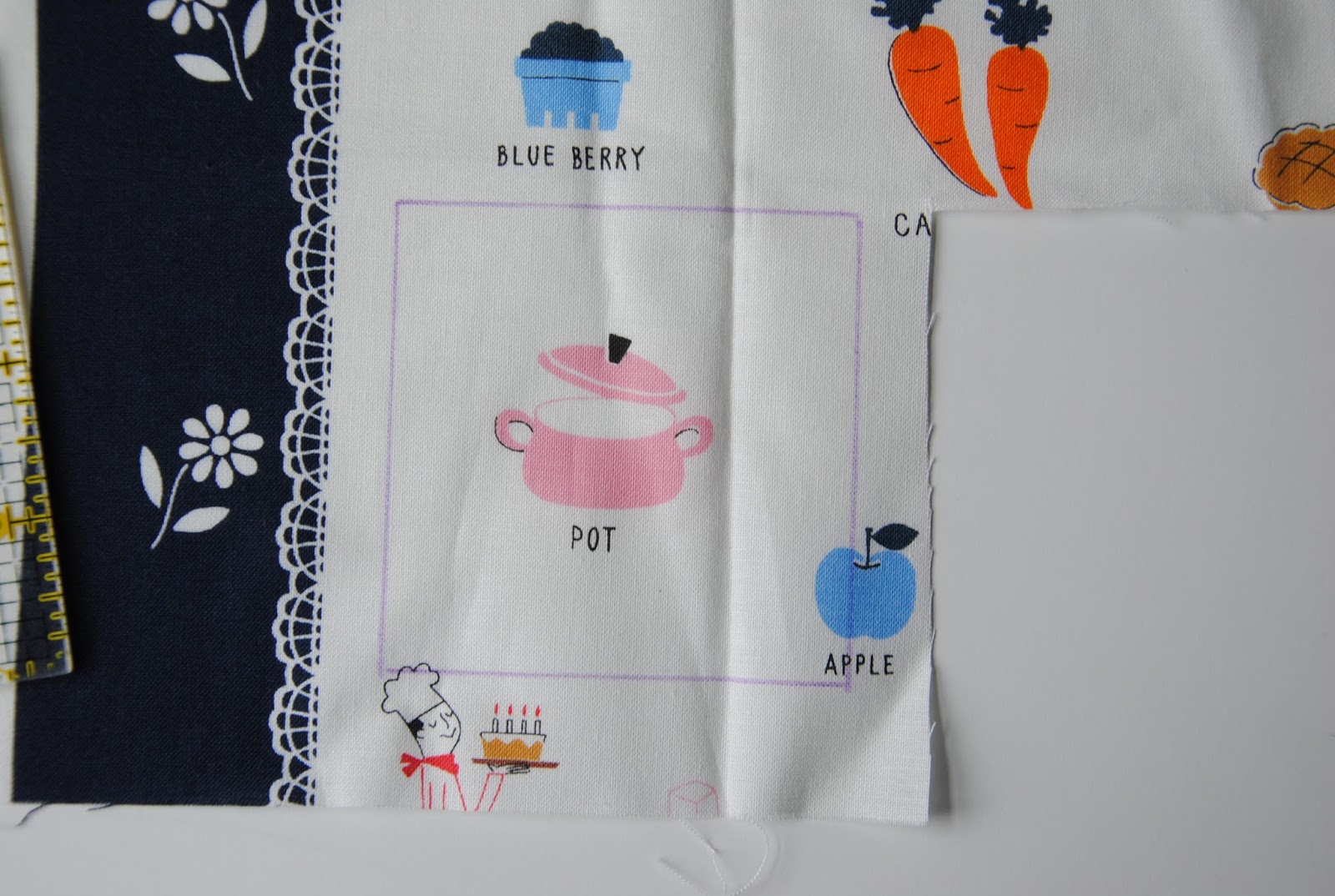 1/4" mark: squares in square block templates + tutorial