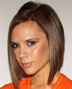 Victoria Beckham with Bob Inverted, Angle Bob Hairstyles - Mozz ...