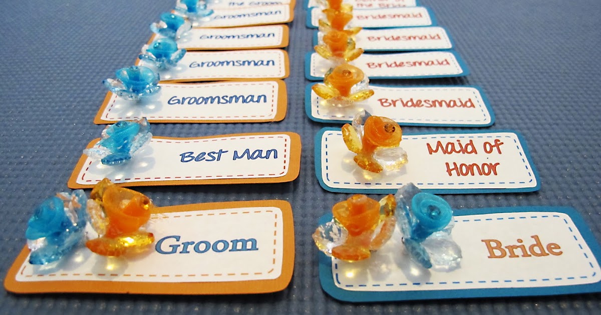 So Many Sweets: Wedding Party Name Tags