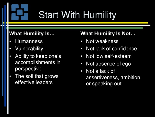 NIRA'S CORNER: Humility vs Low Self Esteem