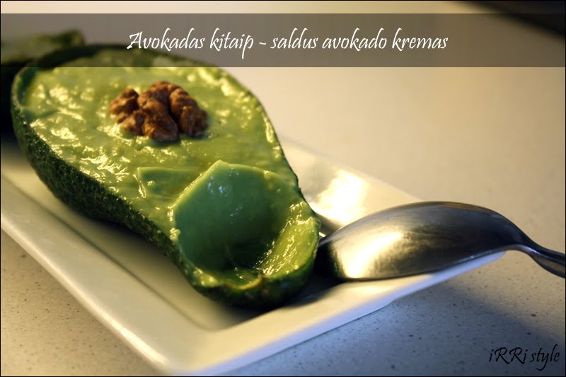 IRRI style: Avokadas kitaip - saldus avokado kremas