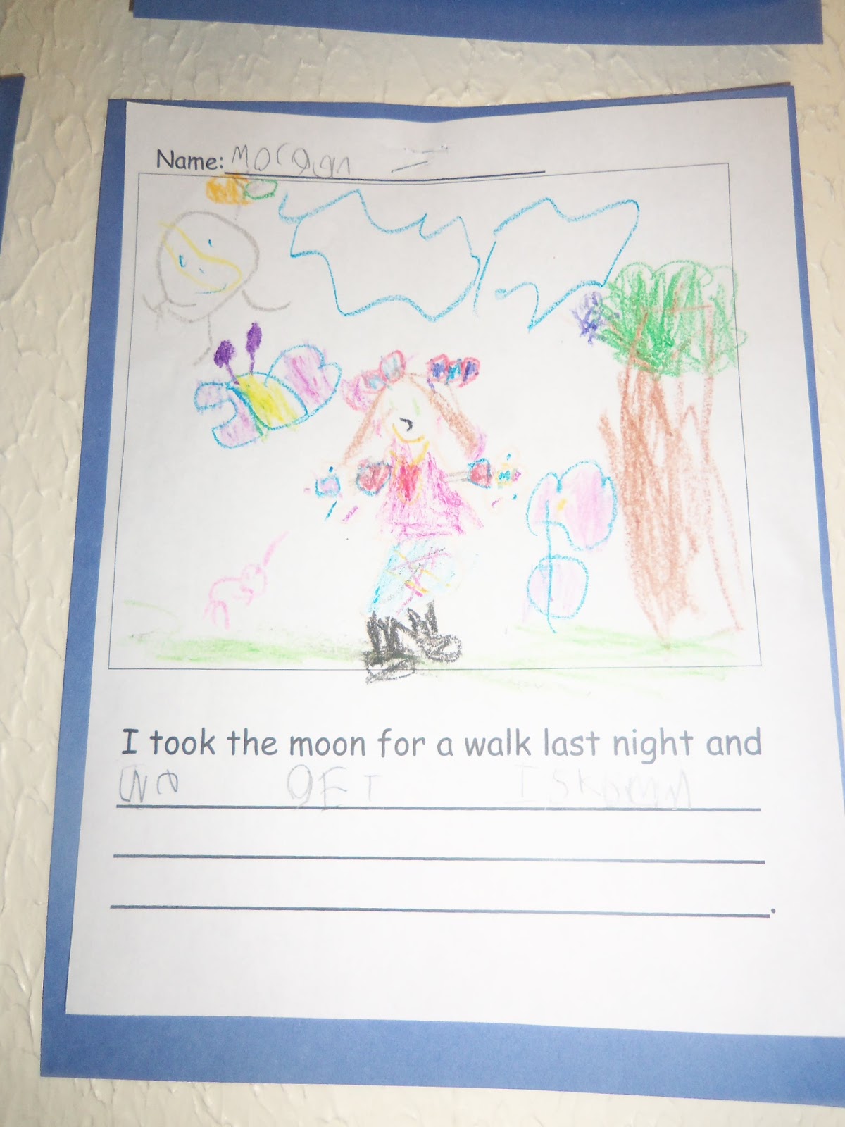 Mrs. Wood's Kindergarten Class: We took the Moon for a Walk.