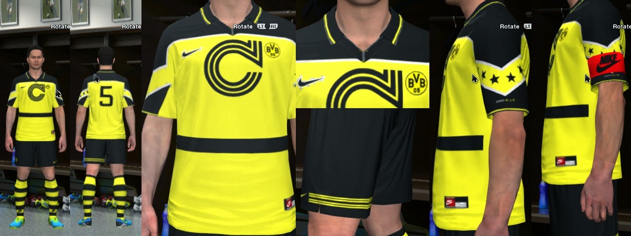 pes-modif: PES 2014 BVB CL winning kit by Olmajti