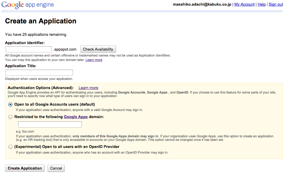 Google AppEngine/Python入門 - サーバを作ってみよう | adamrocker