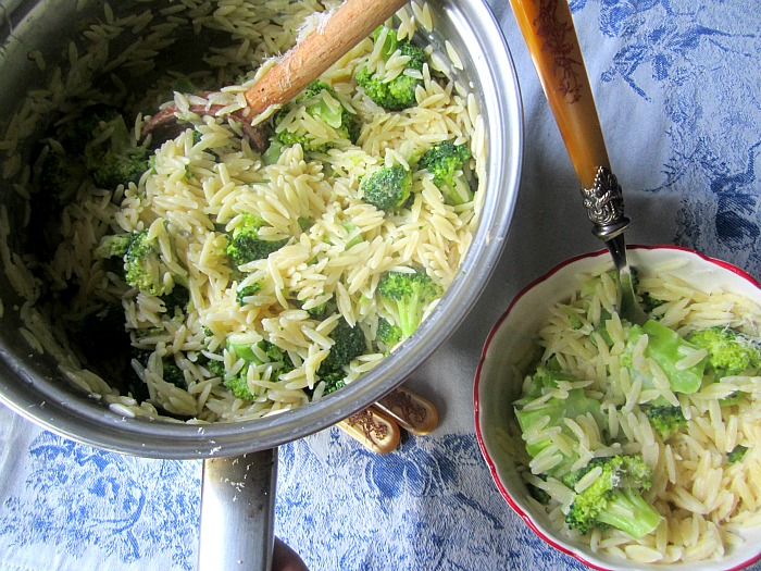 Scary Side Dish: Cheesy Broccoli Orzo