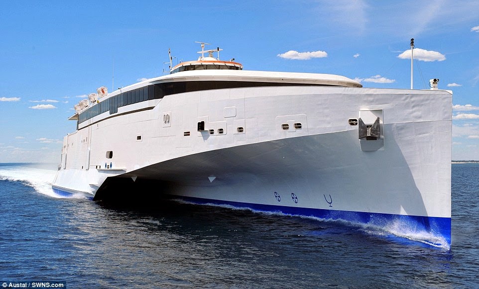 Kaycee Blog 24/7: £50 Million Britain's first trimaran ferry Arrives ...