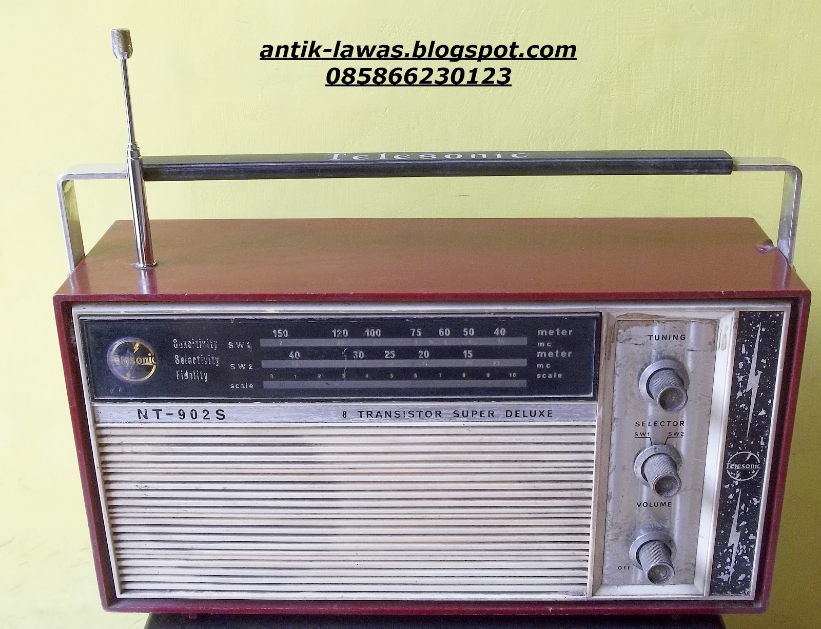 antik-lawas: Radio kuno Telesonic.
