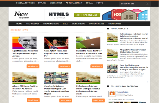 Free Themes Downloads and Reviews For All: Free Premium News Magazine ...