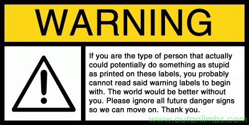 Warning Labels (Humor)